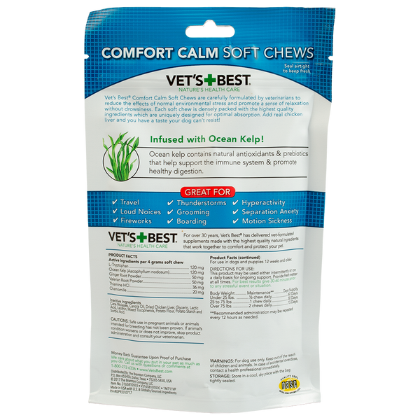 Vet's Best Comfort Calm Soft Chews 30ct – Petsense