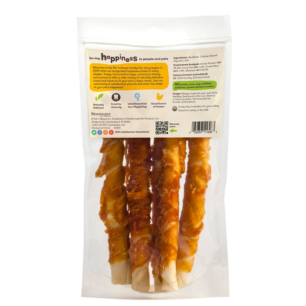 Pet 'n Shape Chicken Hide Twists Dog Treat 10" 6 Count – Petsense
