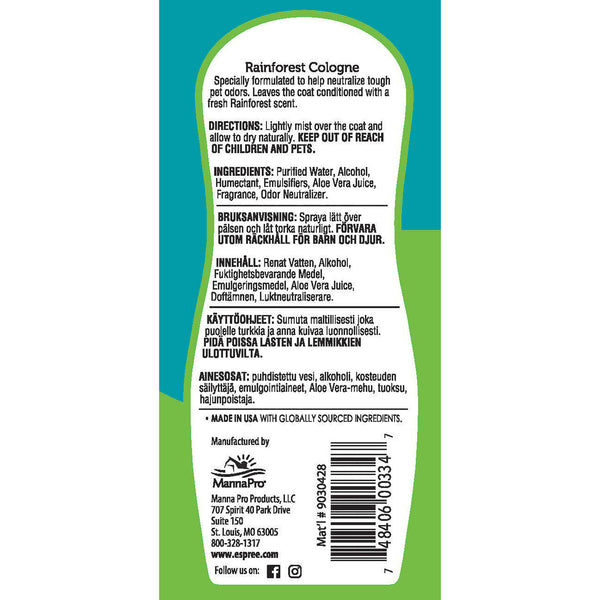 Espree Rainforest Cologne For Dogs 4 Ounce – Petsense