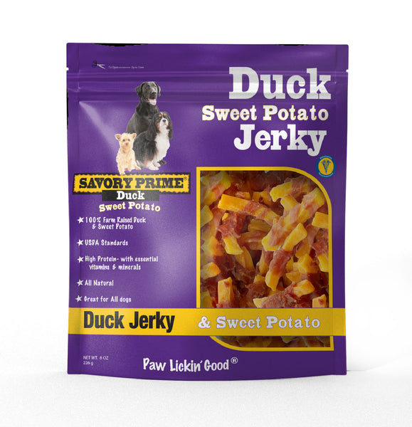 Savory Prime Duck and Sweet Potato Jerky Dog Treat 8oz – Petsense