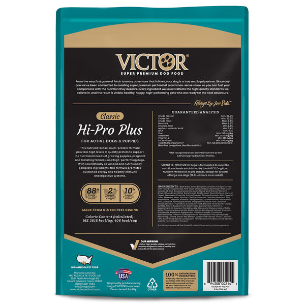 Victor Hi Pro Plus Dry Dog Food, 5lb – Petsense