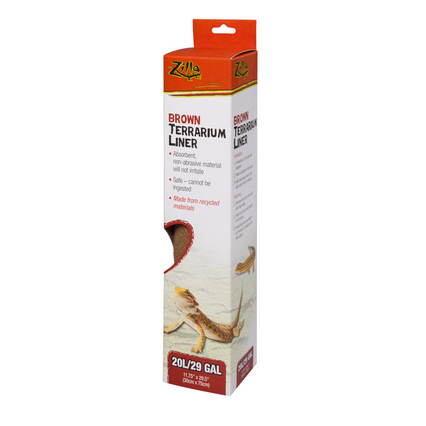 Zilla Reptile Terrarium Liners Brown 20L/29/37 Gallon – Petsense