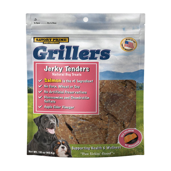 Savory Prime Salmon Grillers Salmon Tender Dog treat 16oz – Petsense