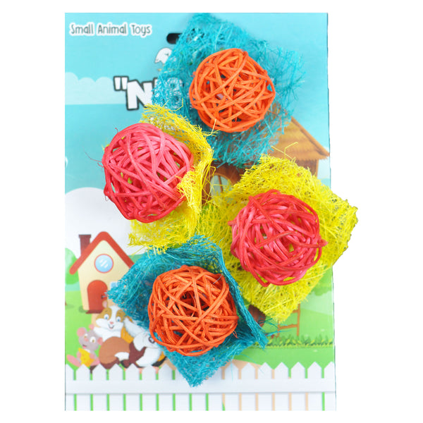 A&E Nibbles Loofah Bon Bons Small Animal Toy – Petsense