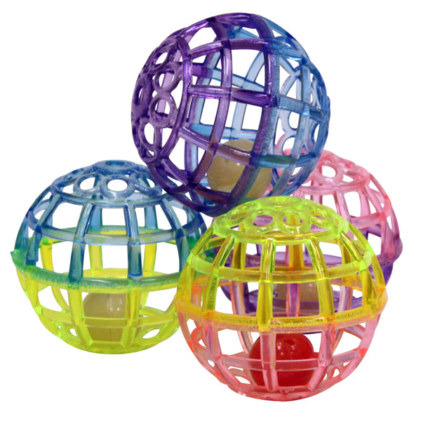 Ethical Products SPOT Lattice Balls Plastic With Bell 4 Pack – Petsense