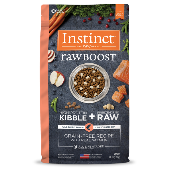 Instinct Raw Boost Salmon Dry Dog Food, 4 lb. Bag – Petsense