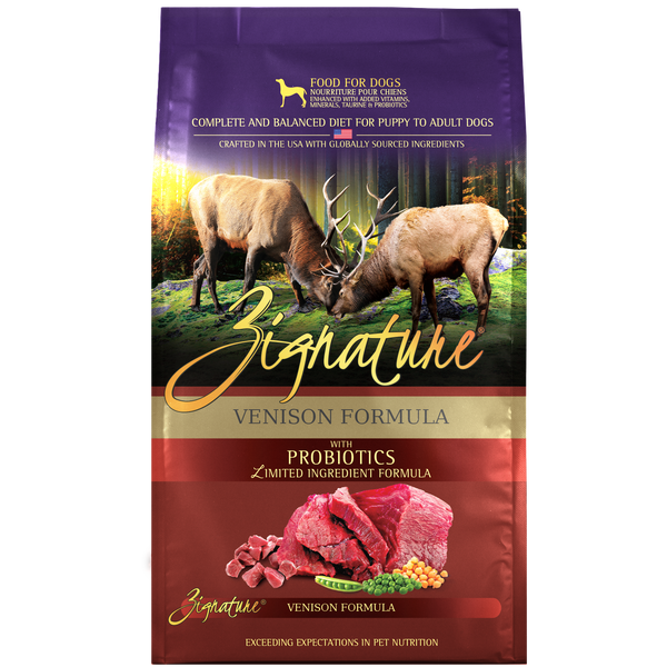 Zignature Venison Formula Dry Dog Food, 4lb – Petsense