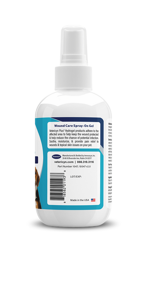 Vetericyn Plus Antimicrobial Dog & Cat Wound Care Hydrogel Spray, 3-ou ...