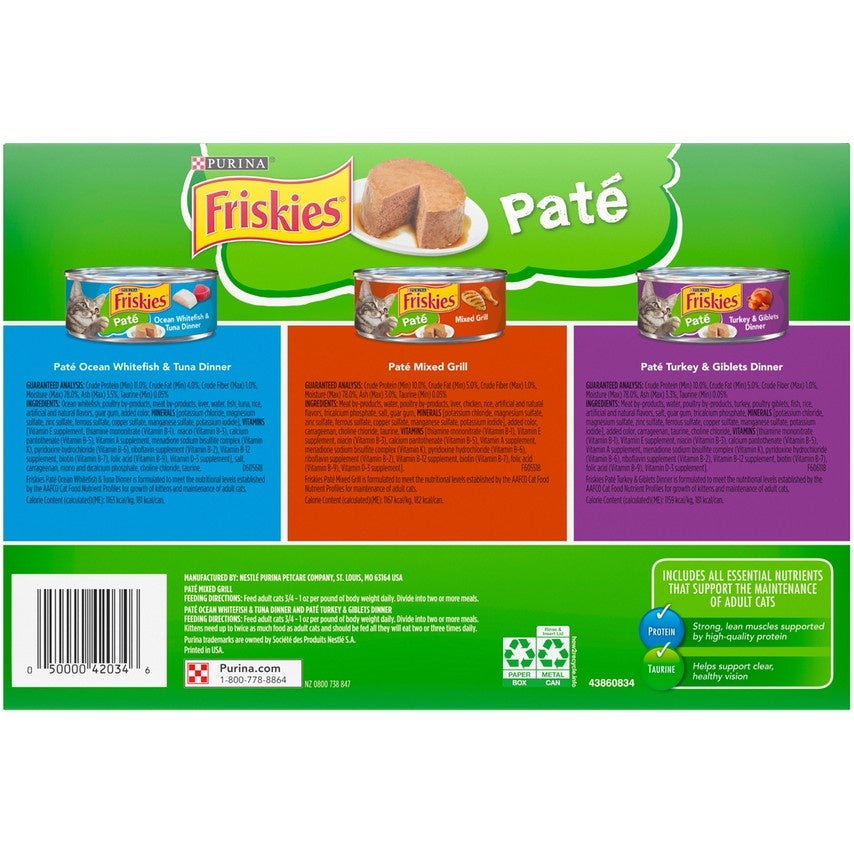 Friskies Classic Pate Variety Pack Canned Cat Food – Petsense