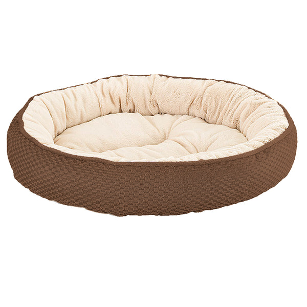 Sleep Zone Checkerboard Napper Dog Bed, 20 inch Chocolate – Petsense